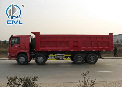 China 60T 8 X 4 Heavy Duty Dump Truck With 30Cubic bucket and Front lifting of HOWO7 for sale