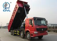 China EuroIIS 20M3 Sinotruk HOWO7 336 Hp 8x4 Heavy Duty Dump Truck Front Lift HW76 Cab Tipper Truck for sale