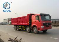China HOWO 8X4 Large Power Heavy Duty Dump Truck Tipper Trailer One Sleeper 51 - 60t for sale