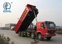 China Man Diesel Howo ZZ3317N3067W 8x4 40Ton Dumper Tipper Dump Truck 12 Wheels Dump truck  Red color for sale