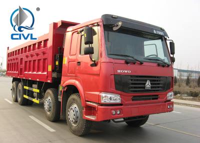 China HOWO Manual 8x4 Dump Truck , 30 Ton International Dump Trucks for sale