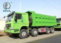 China Heavy Load Dump Truck 8X4 With 420 HP Engine 60 Tons Green Color dump truck for sale