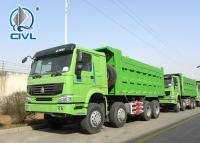 China Heavy Load Dump Truck 8X4 With 420 HP Engine 60 Tons Green Color dump truck for sale