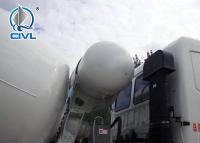 China Orange 8x4 16cbm Concrete Mixer Trucks / EURO 2 Diesel Cement Mixer Truck for sale