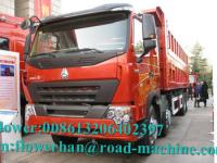 China HOWO 8X4 Large Power Heavy Duty Dump Truck Tipper Trailer One Sleeper 51 - 60t for sale