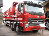China SINOTRUCK HOWO A7 DUMP TRUCK 8 x 4 MAN technologhy large loading capacity large power for sale