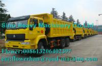China Dumper Sinotruck Howo SWZ 6 X 4 Heavy Dump Truck 12.00R20 Radial Tire Co - Driver 50km/H  Yellow for sale