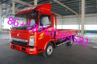 China HOWO 4X2 Light  Cargo Truck Light duty sidewall cargo truck 6tons light box truck for sale