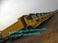 China 336 HP dump truck Three Axles Front Lifting Tipper Heavy Duty Trucks Right Hand Driving  30ton tipper truck for sale