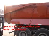 China 336 HP dump truck Three Axles Front Lifting Tipper Heavy Duty Trucks Right Hand Driving  30ton tipper truck for sale