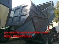China 336 HP dump truck Three Axles Front Lifting Tipper Heavy Duty Trucks Right Hand Driving  30ton tipper truck for sale