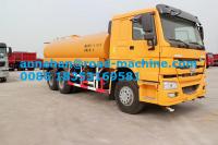 China Orange color Sinotruk HOWO7 Water Tanker Truck 18CBM For Pesticide Spraying for sale