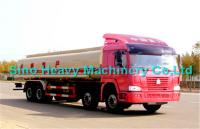 China SINOTRUK HOWO 8x4 38000L Oil Tanker Truck with 400L Fuel Tank , 380 Horsepower for sale