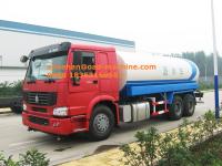 China HOWO7 Sinotruk Water Carrying Liquid Tanker Truck LHD 6X4 15 - 25CBM 290hp Water Tank Truck for sale