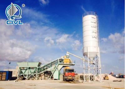 China HZS50 model Concrete Batch Mix Plant with mixer JS1000 , power 100KW for sale