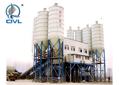China HZS serial concrete production plant productivity 25m3 / h power 60KW Concrete Mixing Station for sale