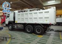 China White HOWO 371HP 6 x 4 Heavy Duty Tipper Front Lifting Cylinder for sale
