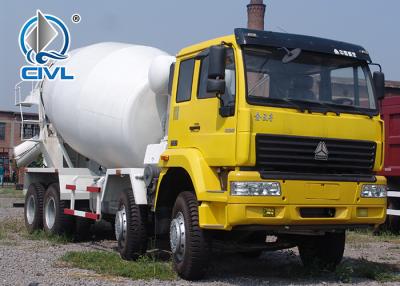 China Sinotruk SWZ 340hp Concrete Mixer Trucks 10cbm , 8X4 Manual Truck Mixer for sale