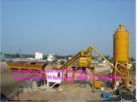 China HZS serial concrete production plant productivity 25m3 / h power 60KW Concrete Mixing Station for sale