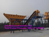 China HZS serial concrete production plant productivity 25m3 / h power 60KW Concrete Mixing Station for sale