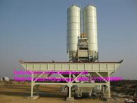 China HZS serial concrete production plant productivity 25m3 / h power 60KW Concrete Mixing Station for sale