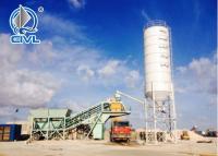 China HZS serial concrete production plant productivity 25m3 / h power 60KW Concrete Mixing Station for sale