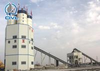 China HZS serial concrete production plant productivity 25m3 / h power 60KW Concrete Mixing Station for sale