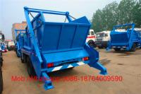 China Swept - Body Refuse Collector Swing Arm Garbage Compactor Truck Skip Loade for sale