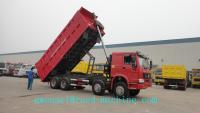 China 8 x 4 Heavy Duty Dump Trucks HOWO A7 Tipper Truck Unloading 380HP Dump Trucks 50tons dumper for sale