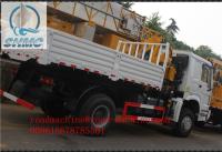 China Lifting 3200KG Hydraulic Truck Mounted Cranes / Service Truck Crane Truck-mounted crane with telescopic boom for sale