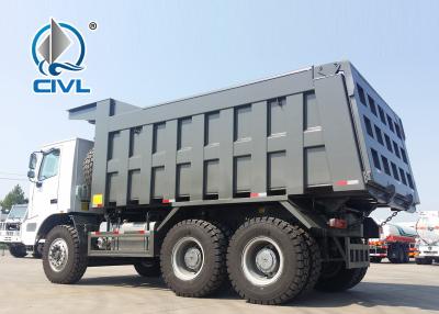 China Euro 2 25m3 420hp HOWO 6x4 70 Ton Mining Dump Truck ZZ5707V3840CJ White Color for sale