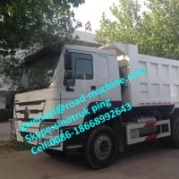 China White HOWO 371HP 6 x 4 Heavy Duty Tipper Front Lifting Cylinder for sale