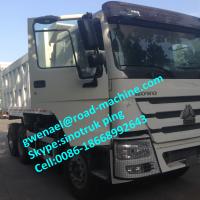 China White HOWO 371HP 6 x 4 Heavy Duty Tipper Front Lifting Cylinder for sale