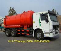 China SINOTRUK Howo 16CBM Sewage Suction Tanker Truck For Municipal Environmental Sanitation for sale