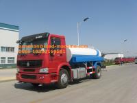 China 4x2 Sinotruk HOWO Water Sprinkler Truck Liquid Tanker Truck 10CBM With 360 Degrees Rotation for sale