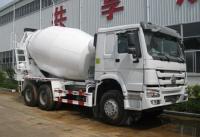 China Sinotruk HOWO 6x4 Concrete Mixer Trucks Concrete Mixing Equipment in White,8 Cubic Meters for sale