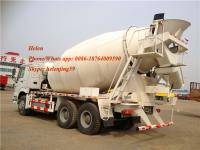 China Sinotruk HOWO 6x4 Concrete Mixer Trucks Concrete Mixing Equipment in White,8 Cubic Meters for sale