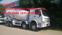 China HOWO Euro II  Concrete Mixer Trucks 6X4 Volumetric Concrete Mixer truck  8m³ Body Capacity White color for sale