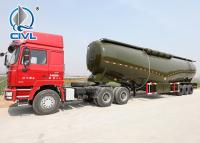 China 26CBM 8 x 4 Bulk Cement Truck With 371HP Euro II Engine Germany ZF Hydraulic Steering for sale