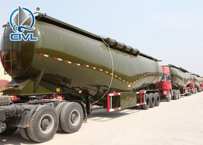 China 3 Axle SINOTRUK Bulk Cement Tank Semi Trailer Trucks With 55-65CBM Weichai Engine And Wuhu Air Compressor for sale