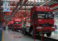 China SINOTRUK SWZ 6X4TRACTOR TRUCK 10tires 371hp Prime Mover with Semi trailer  Red color for sale