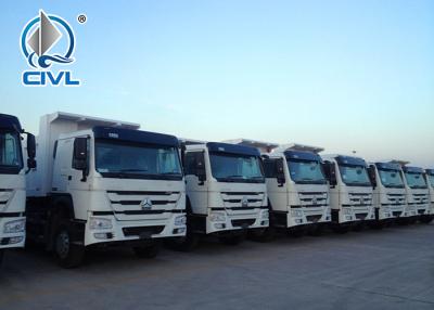 China HOWO 10 Wheel 3 Axle Dump Truck , Large Capacity International Dump Truck for sale