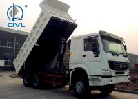 China 6x4 Full Fender EURO III in White Yellow and Red HOWO Heavy Duty Dump Truck Tipper Truck for sale