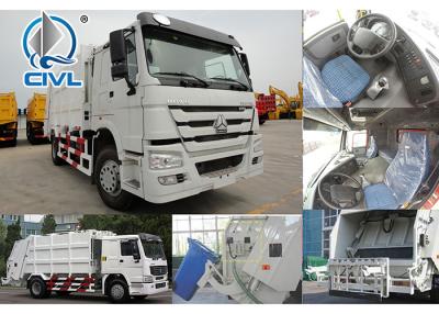 China EuroIII   4X2 HOWO Truck chassis 4m³ Sweeper Garbage Compactor Truck Energy-Saving 95Km/H for sale
