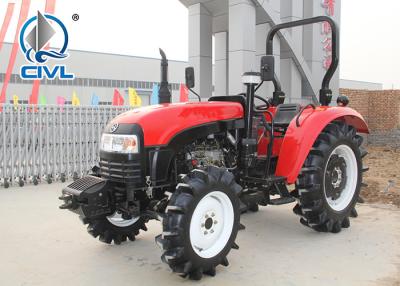 China Red Heavy Duty Dump Truck Taishan Wheel Tractor EURO 2 4X4 90HP for sale