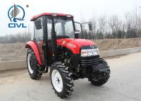 China Red Heavy Duty Dump Truck Taishan Wheel Tractor EURO 2 4X4 90HP for sale