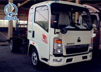 China Sinotruk Howo 4X2 One Sleeper Light Duty Commercial Trucks / Mini Box Van Cargo Truck for sale