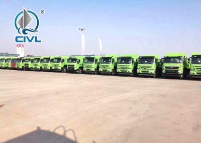 China Diesel Engine Tri Axle Dump Truck Best Heavy Duty Truck Yellow Color for sale