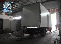 China Sinotruk 3 - 7 Ton Carrier Refrigerated Truck / Cooler Van For Fresh Vegetable And Milk for sale