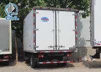 China Sinotruk 3 - 7 Ton Carrier Refrigerated Truck / Cooler Van For Fresh Vegetable And Milk for sale